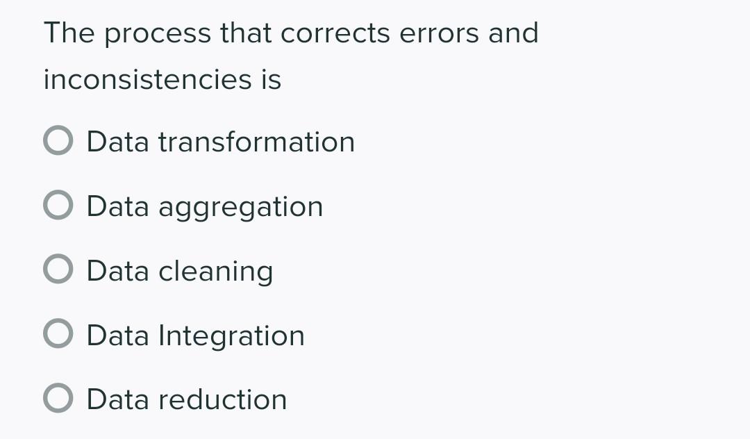 Solved "Big Data" concerns which of the following types of | Chegg.com