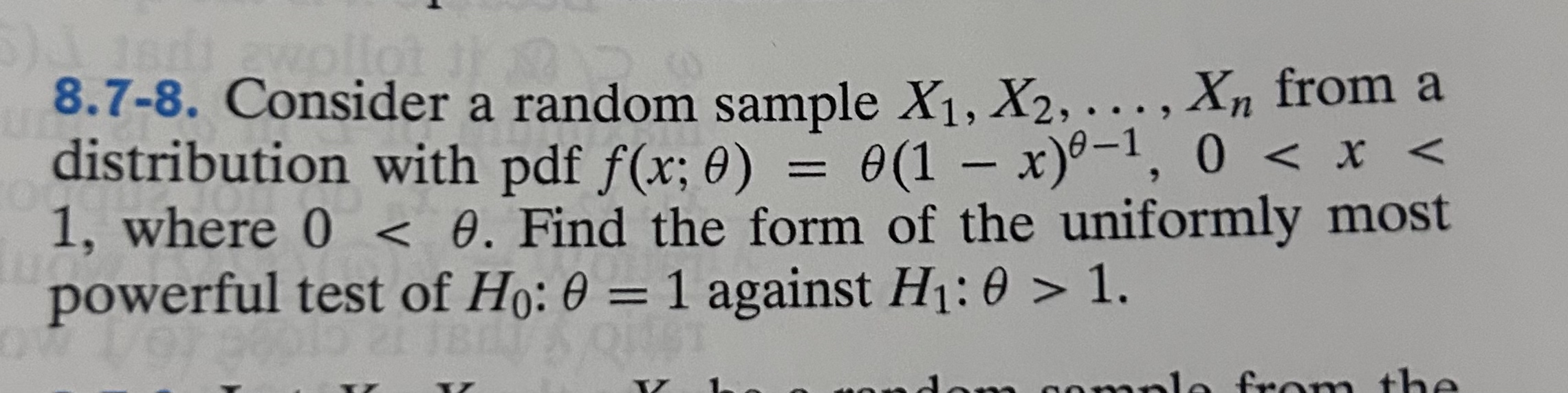Solved 8.7-8. ﻿Consider a random sample x1,x2,dots,xn ﻿from | Chegg.com