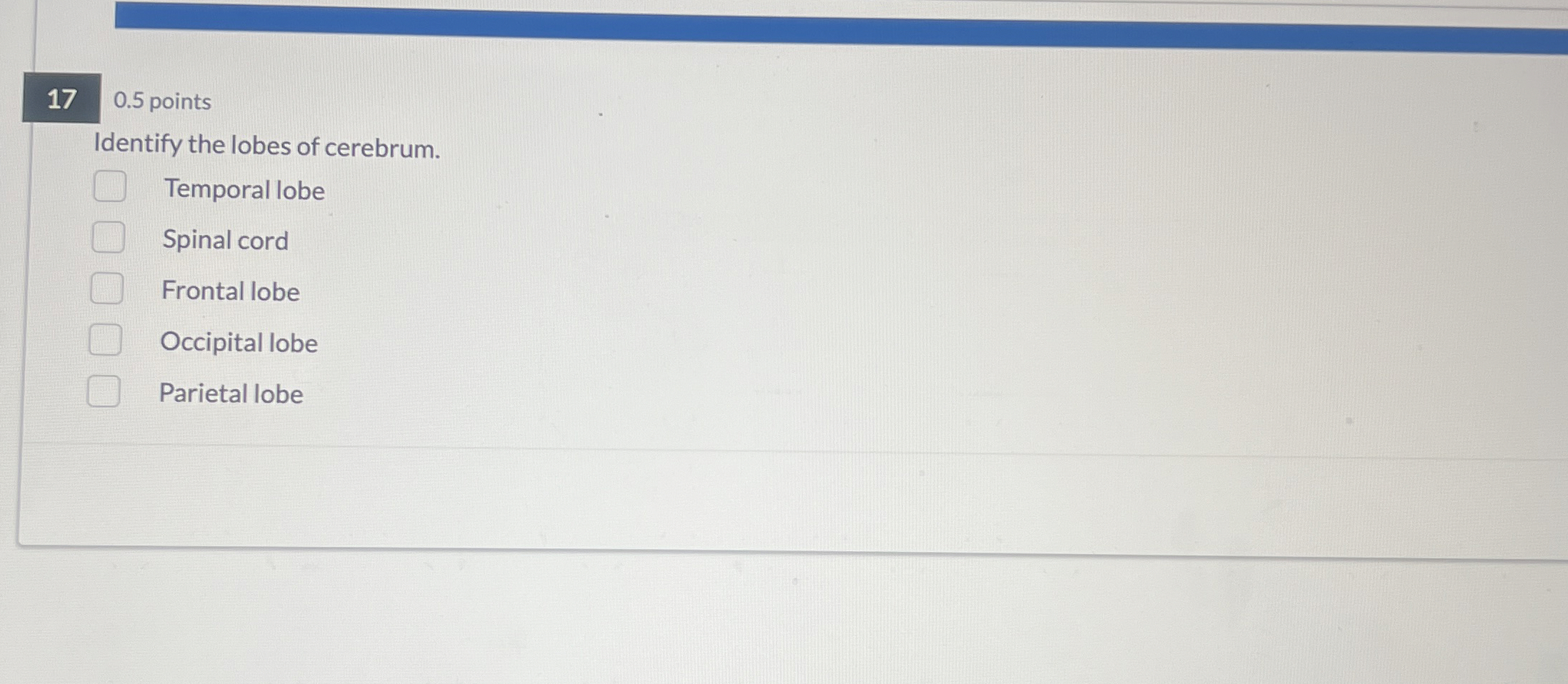 Solved 170.5 ﻿pointsIdentify the lobes of cerebrum.Temporal | Chegg.com