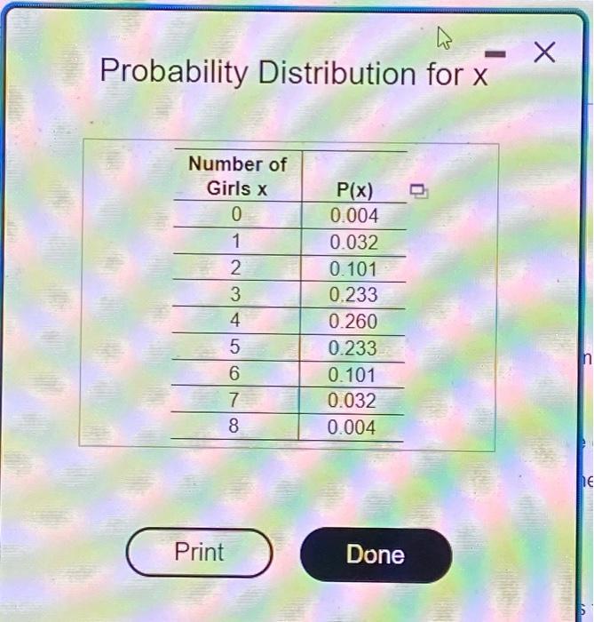 Solved Probability Distribution for xThe accompanying table | Chegg.com