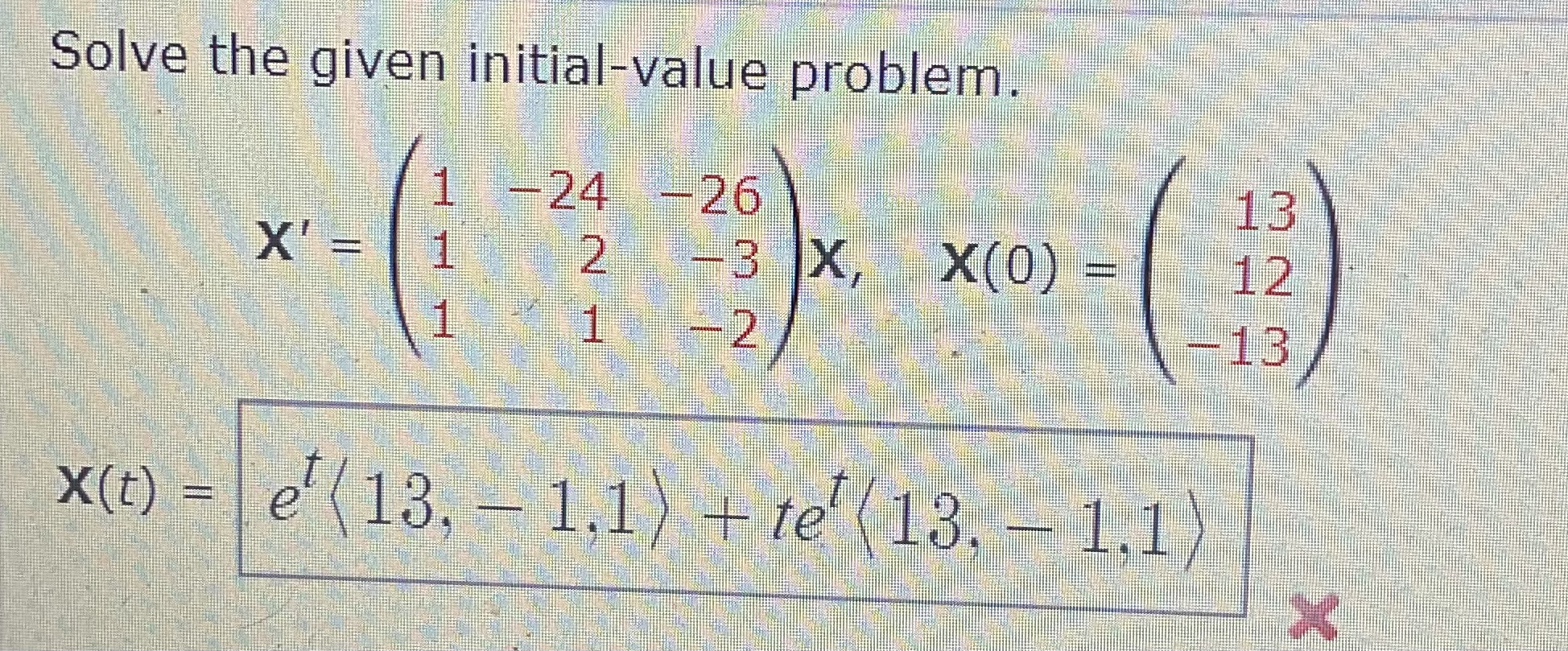 Solved Solve the given initial-value | Chegg.com
