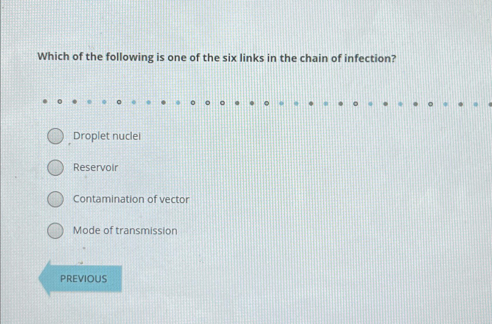 Solved Which of the following is one of the six links in the | Chegg.com