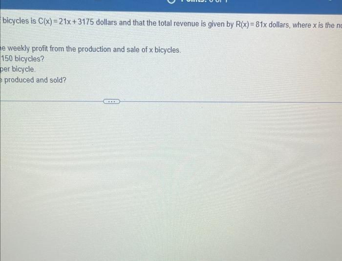 Solved bicycles a. Wiste the equation of the function that | Chegg.com