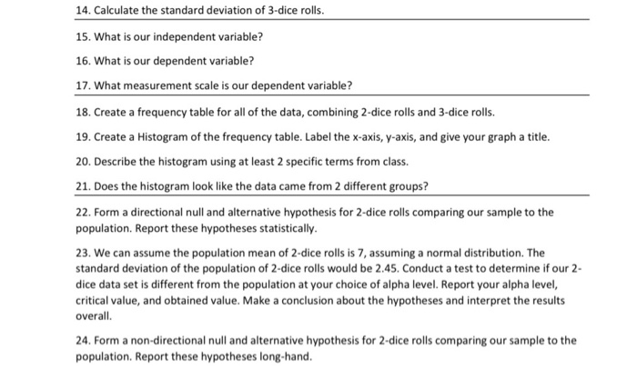 Solved Use the datatable below for all of the problem Roll | Chegg.com