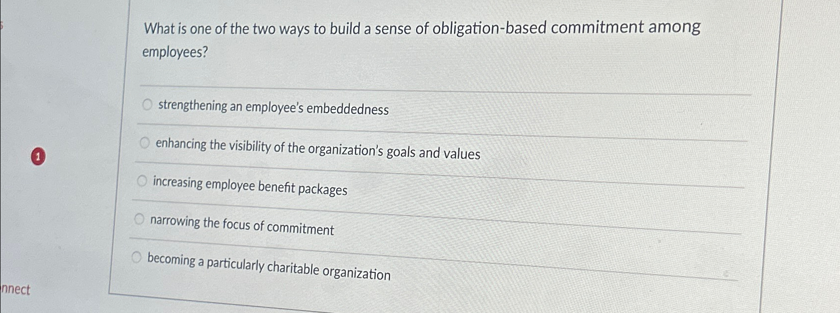 Solved What is one of the two ways to build a sense of | Chegg.com