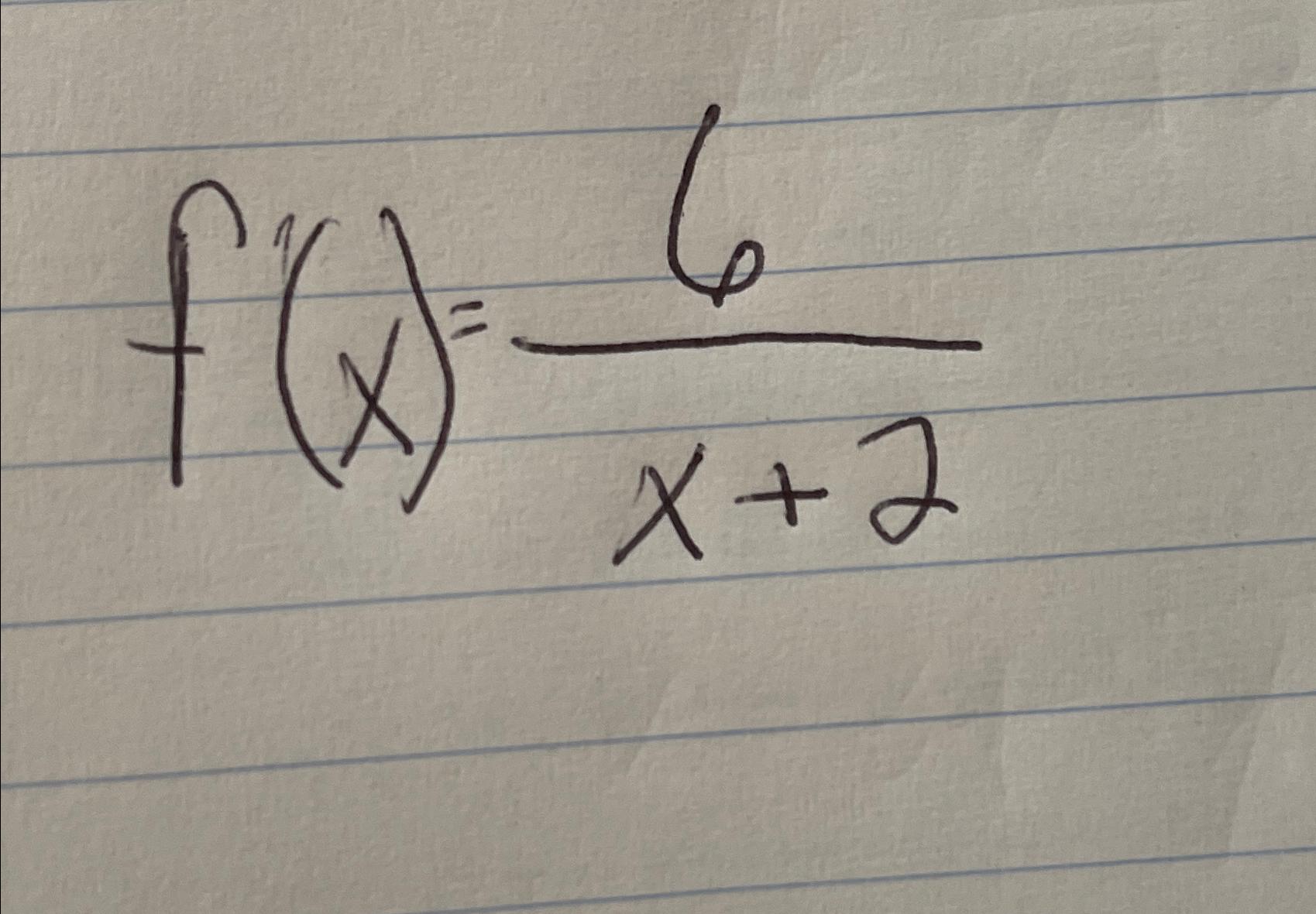 Solved f(x)=6x+2 | Chegg.com