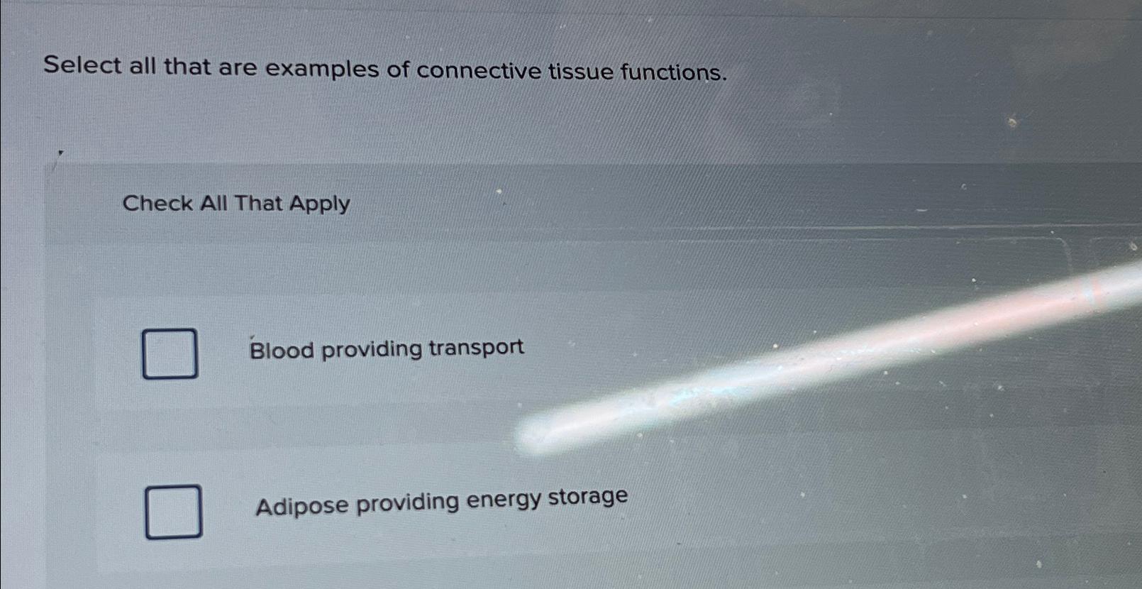 Solved Select all that are examples of connective tissue | Chegg.com