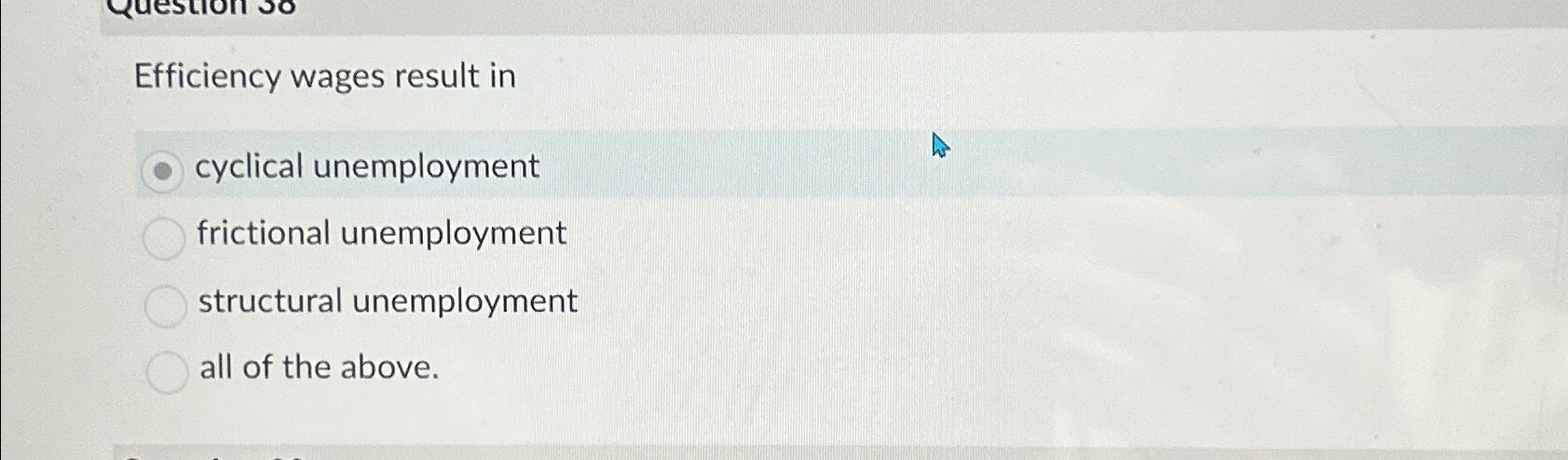 Solved Efficiency wages result incyclical | Chegg.com