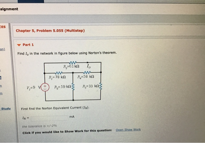 Solved signment CES Chapter 5, Problem 5.055 (Multistep) | Chegg.com