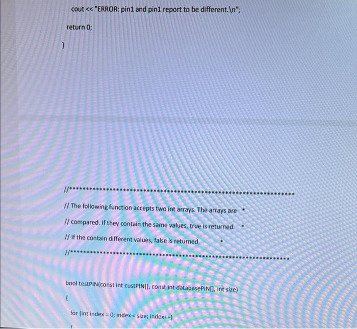 Solved Modify the following program so pin1, pin2, and pin3 | Chegg.com