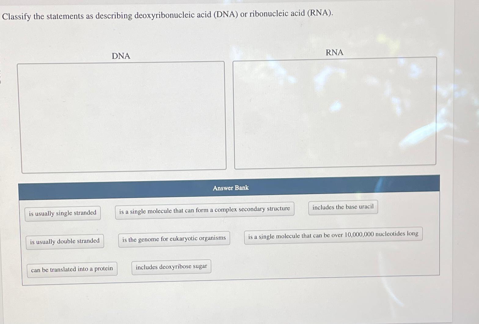 Solved Classify the statements as describing | Chegg.com
