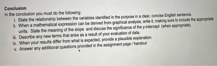 Solved Conclusion: Horizontal Direction Remind your reader: | Chegg.com