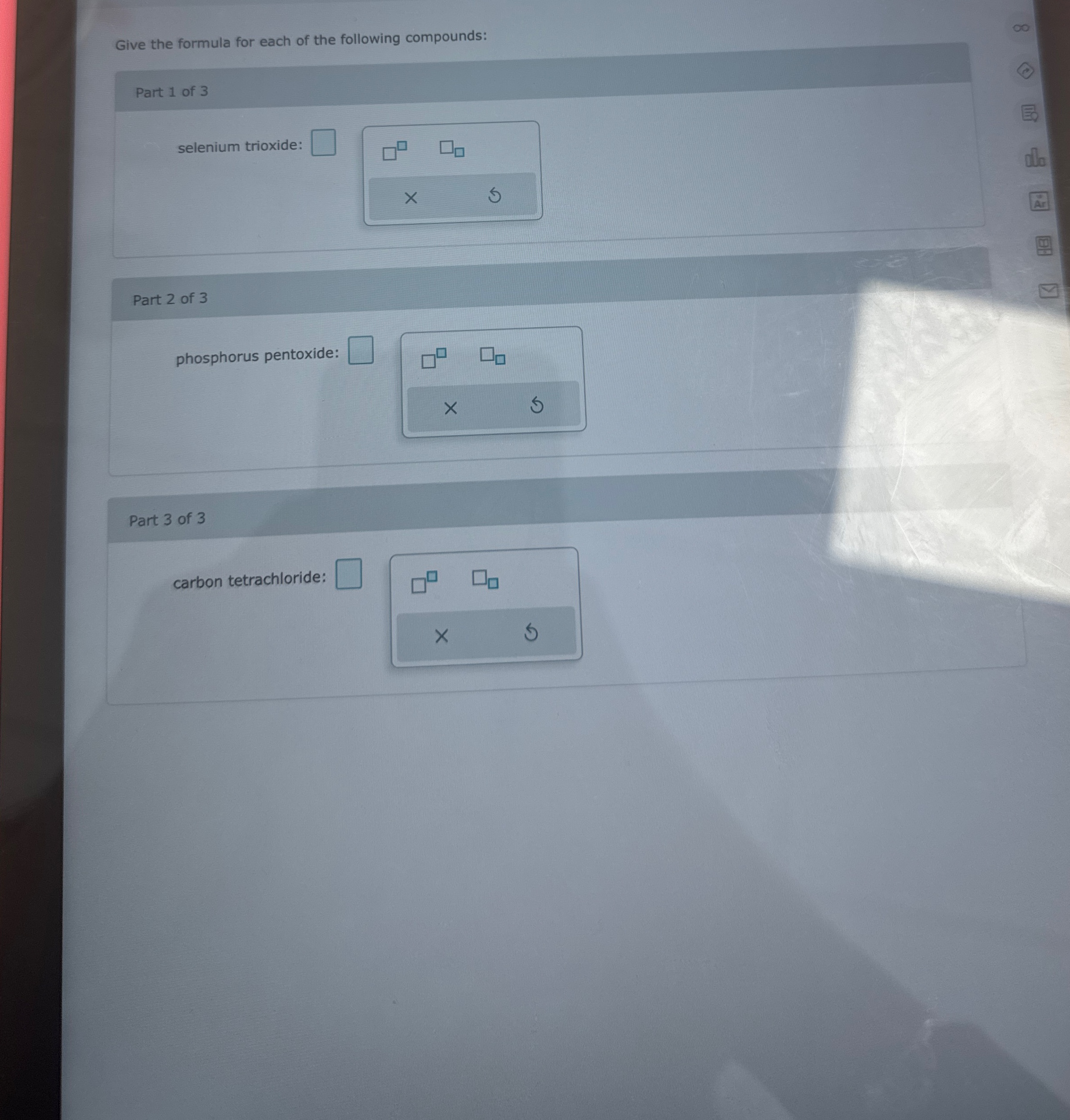 Solved Give the formula for each of the following | Chegg.com