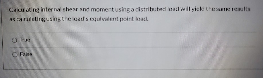 Solved Calculating internal shear and moment using a | Chegg.com