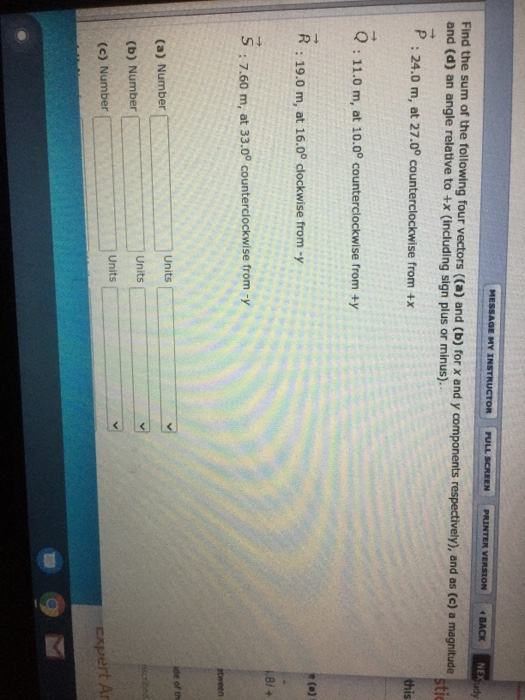 Solved MESSAGE MY INSTRUCTOR FULL SCREEN PRINTER VERSION * | Chegg.com