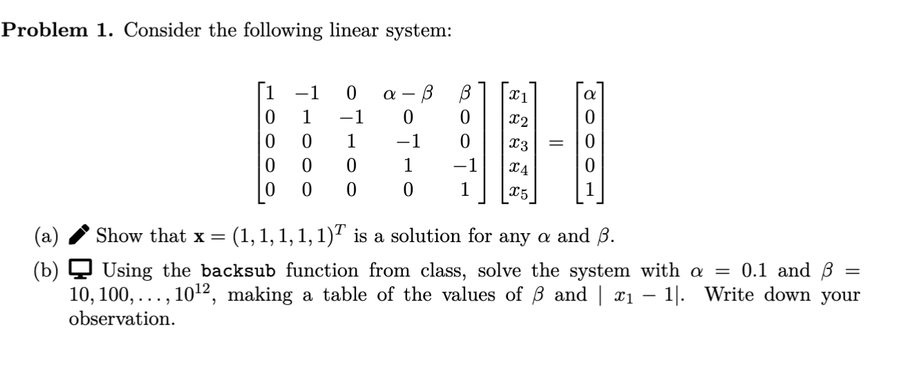 Solved Please show how to do ﻿part b in ﻿MATLAB. Here is | Chegg.com