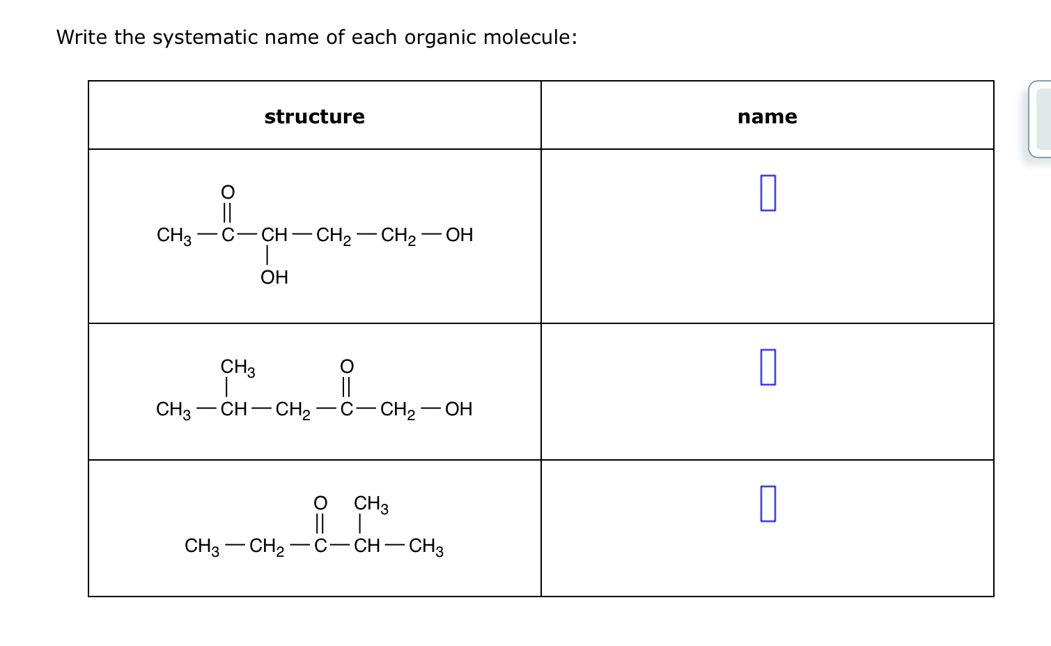 Solved Write the systematic name of each organic | Chegg.com