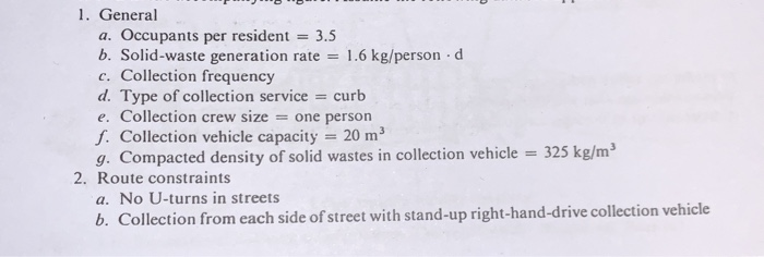 Solved 11-9 Lay out collection routes for the residential | Chegg.com