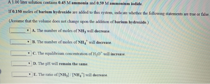 Solved An aqueous solution contains 0.22 M ammonium | Chegg.com
