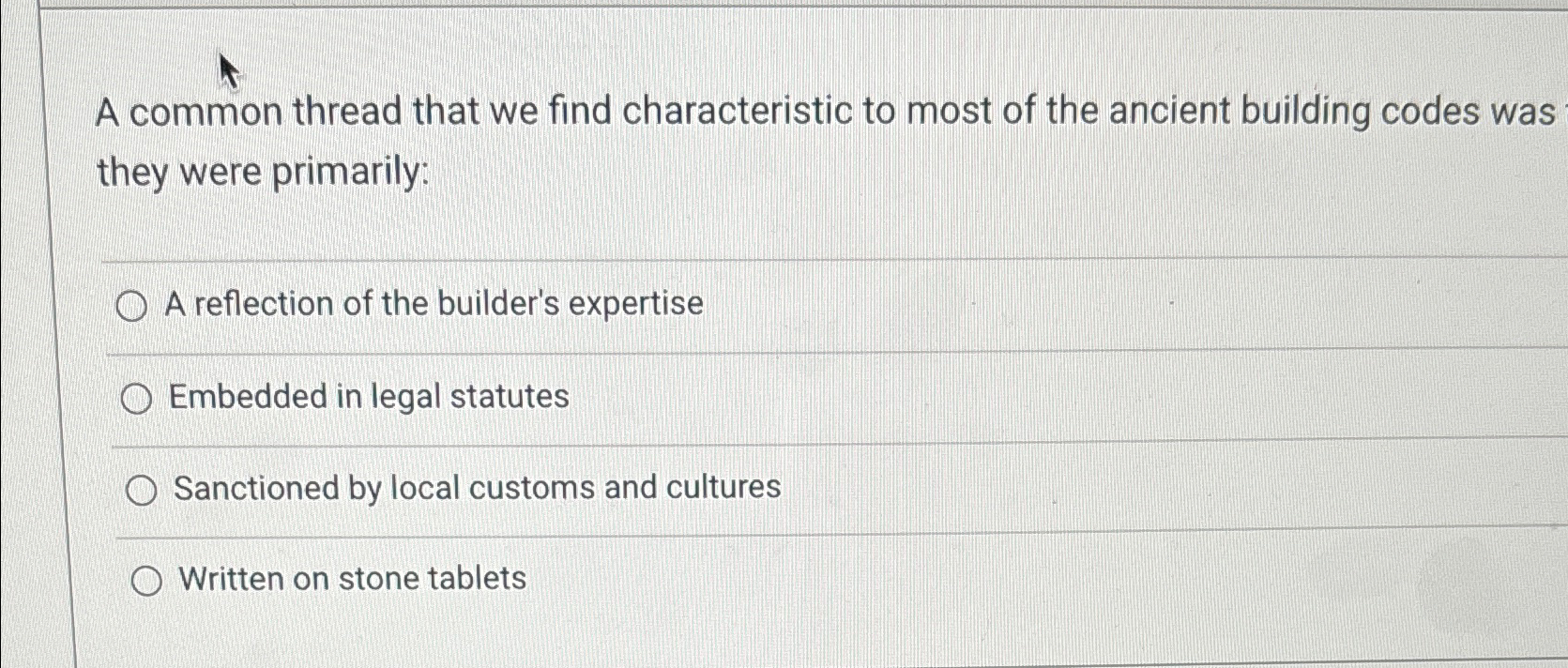 Solved A common thread that we find characteristic to most | Chegg.com