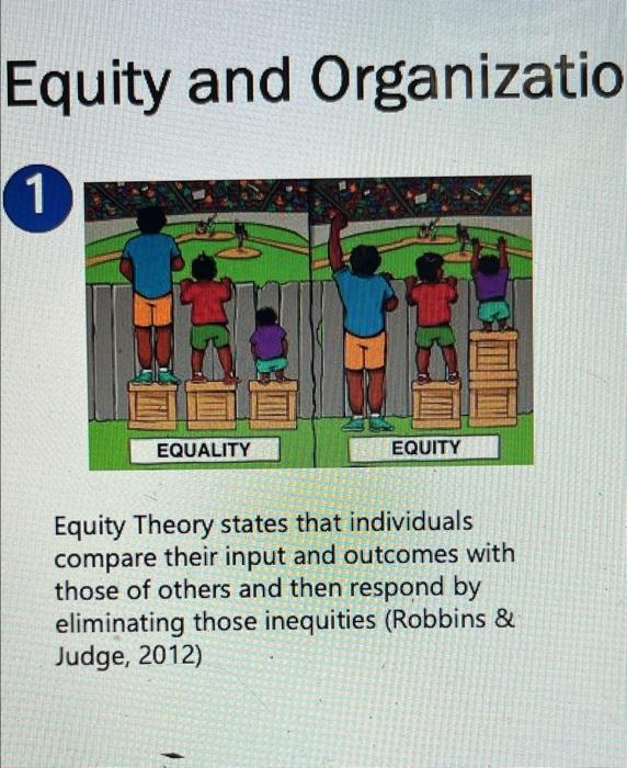 Solved Equity and Organizatio 1 EQUALITY EQUITY Equity | Chegg.com