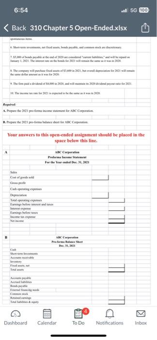 Solved Chapier 5 Cpes-Ended Asuigaiseet Reyeired skithe be | Chegg.com