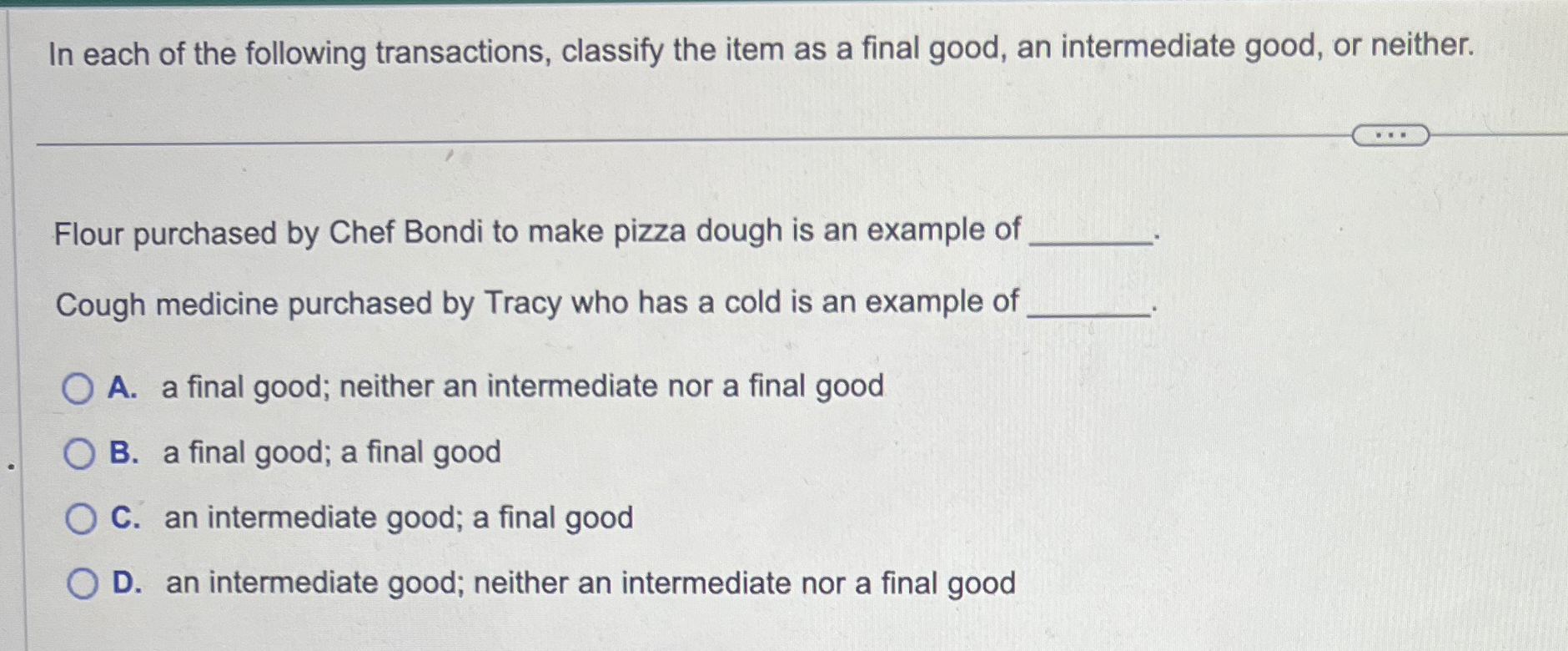 Solved In each of the following transactions, classify the | Chegg.com