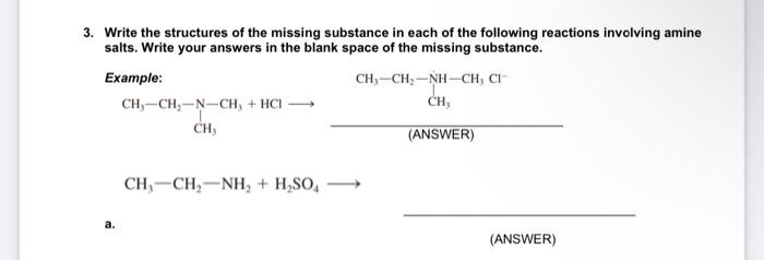 Solved Write the structures of the missing substance in each | Chegg.com
