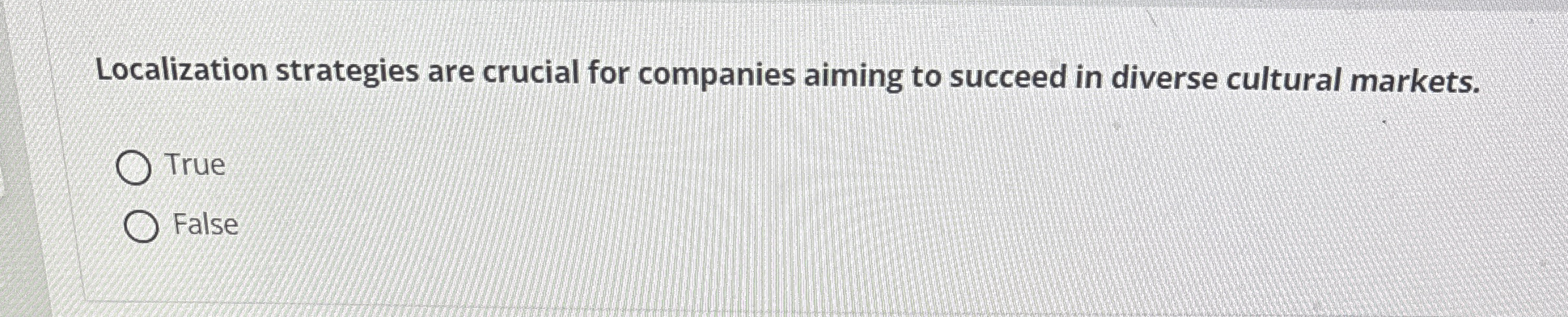 Solved Localization strategies are crucial for companies | Chegg.com