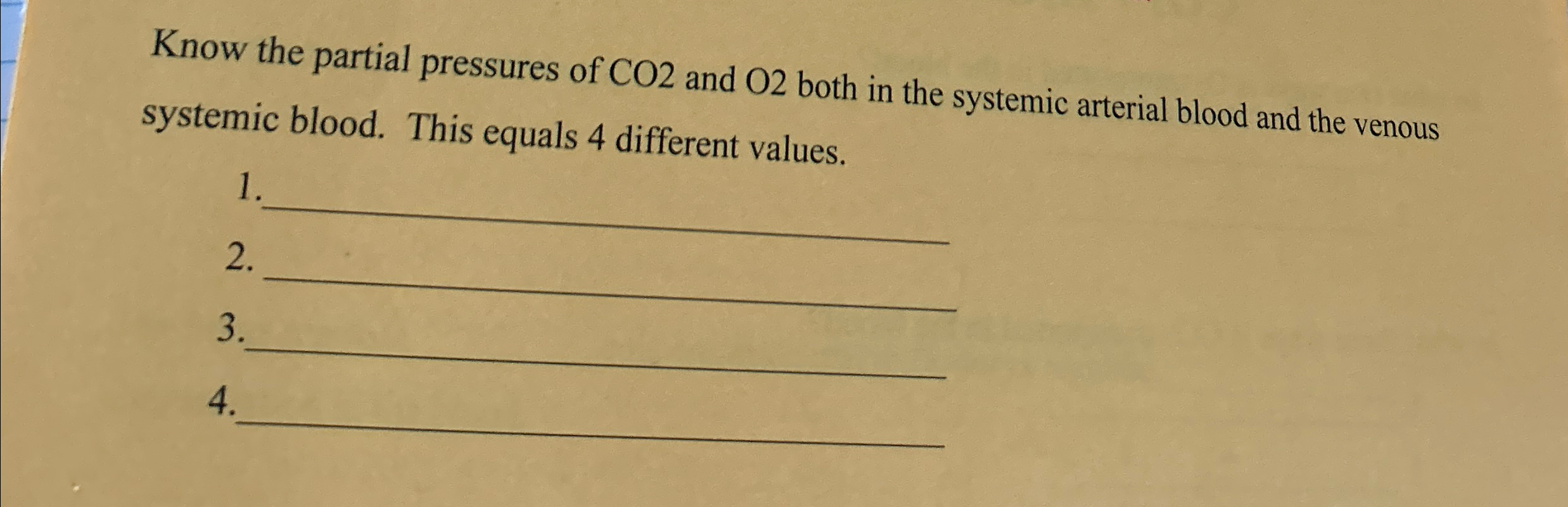 Solved Know the partial pressures of CO2 ﻿and O2 ﻿both in | Chegg.com