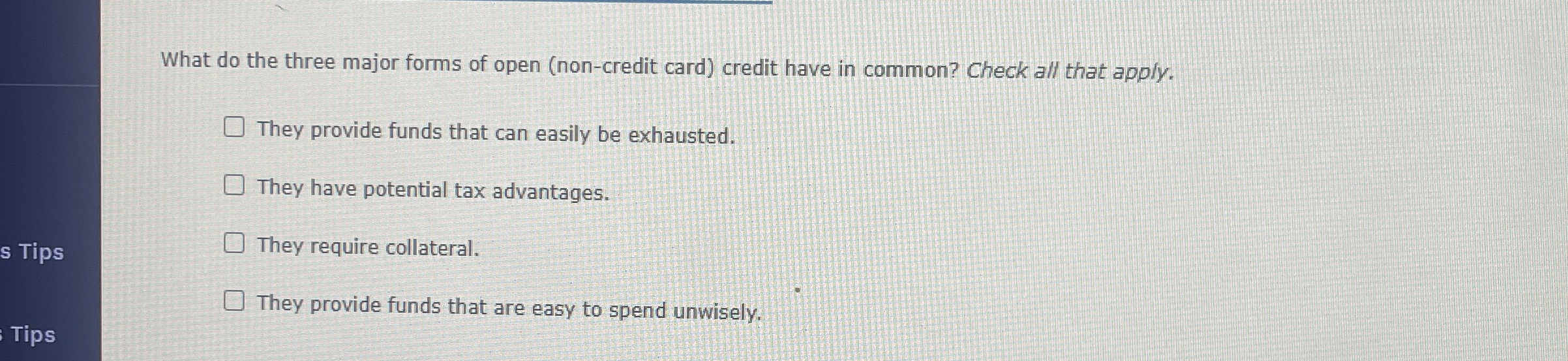 Solved What do the three major forms of open (non-credit | Chegg.com