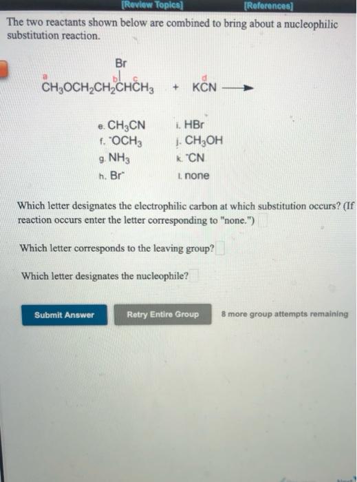 Solved [Review Topics) (References) The two reactants shown | Chegg.com