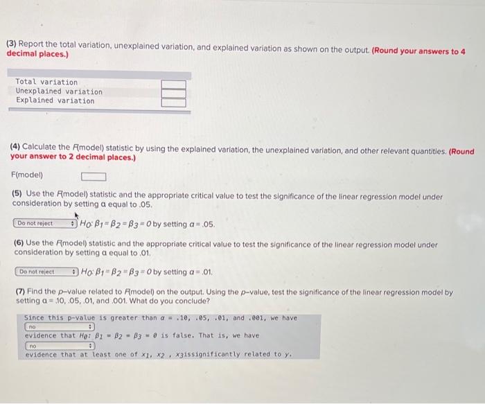 Solved We give Excel output of regression analysis. Above | Chegg.com