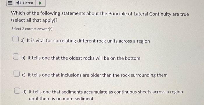 Solved Which of the following statements about the Principle | Chegg.com