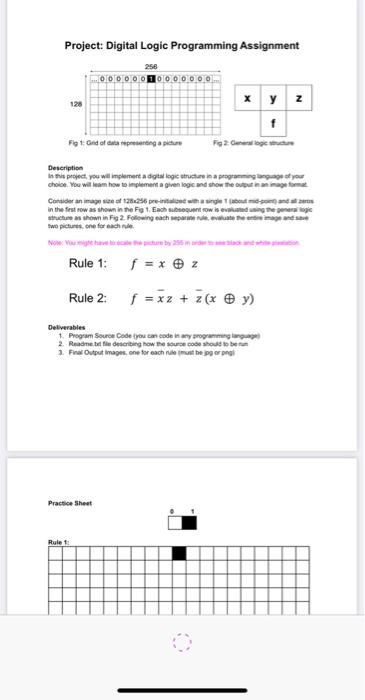 Solved Project: Digital Logic Programming Assignment | Chegg.com