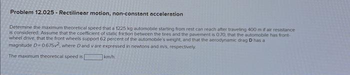 Solved Required information Problem 12.044 - Particle | Chegg.com