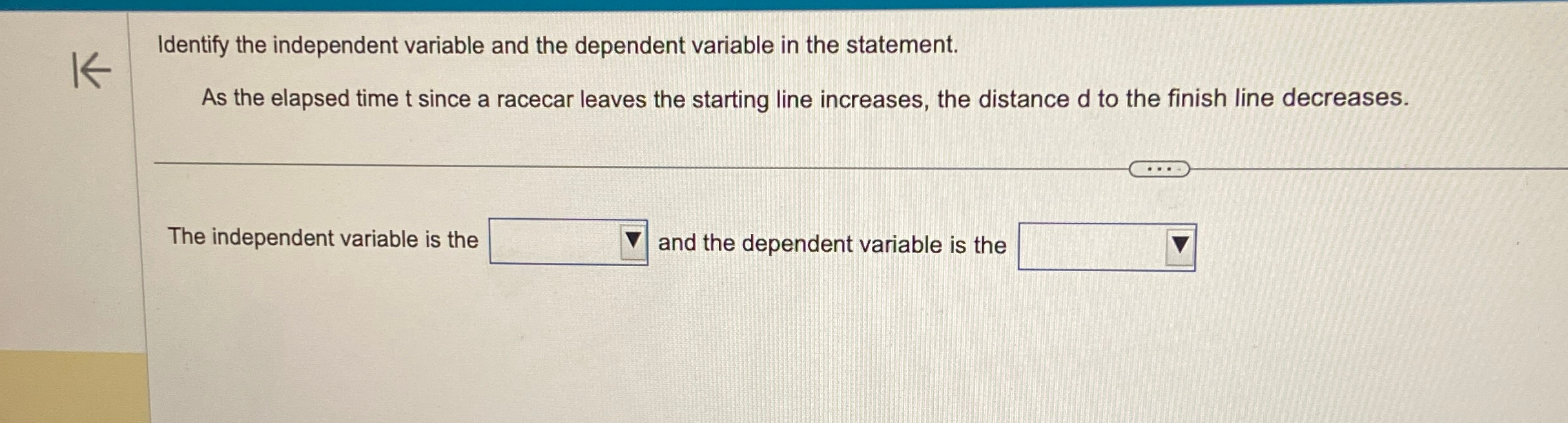Solved Identify the independent variable and the dependent | Chegg.com