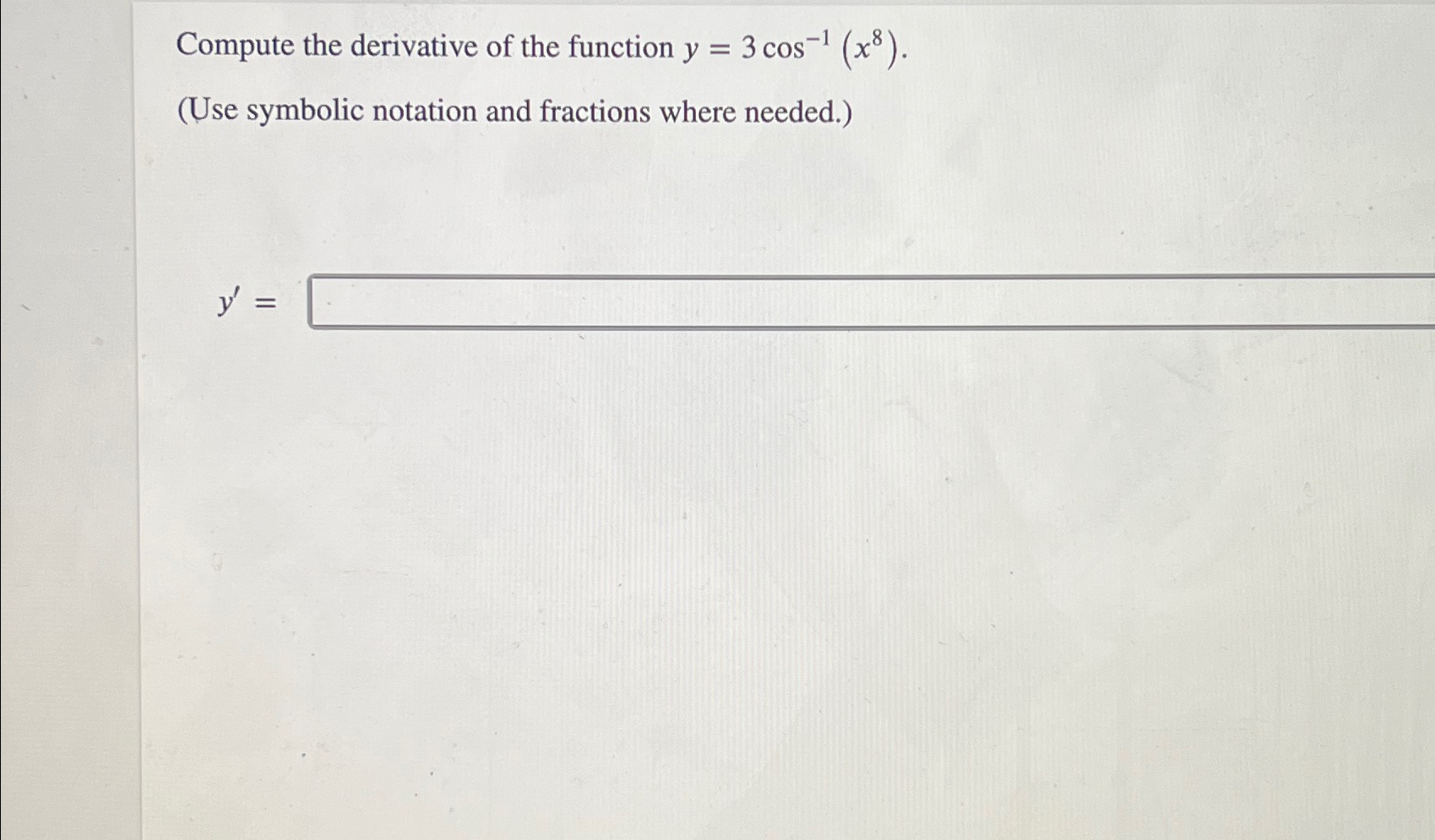 Solved Compute the derivative of the function | Chegg.com