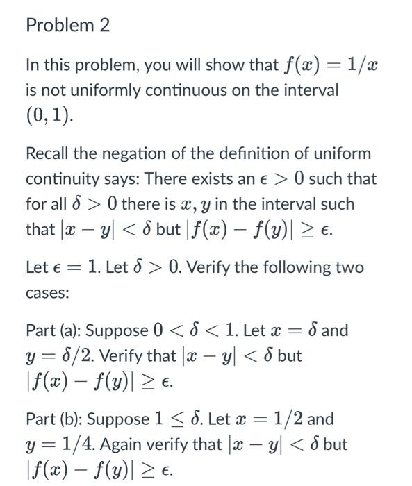 Solved Problem 2 In this problem, you will show that | Chegg.com