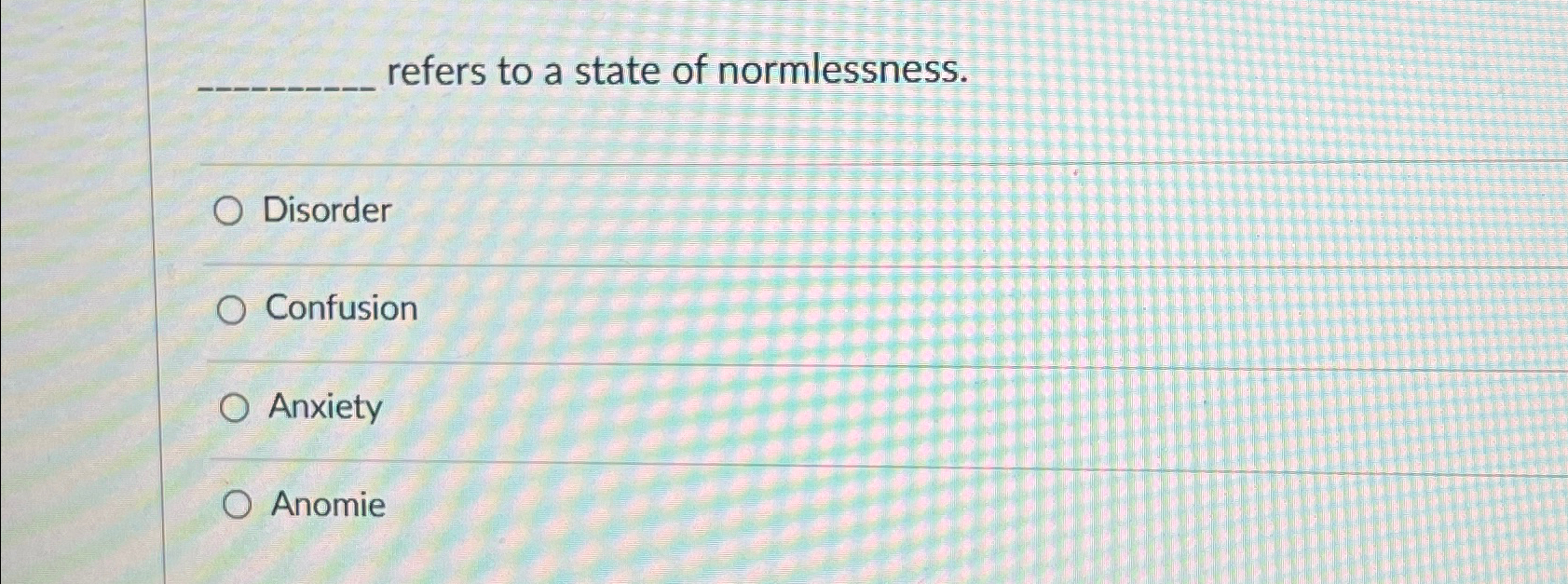 Solved refers to a state of | Chegg.com