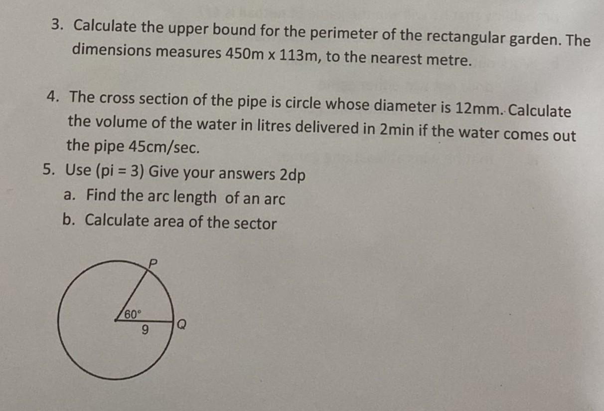 Solved 3. Calculate the upper bound for the perimeter of the | Chegg.com