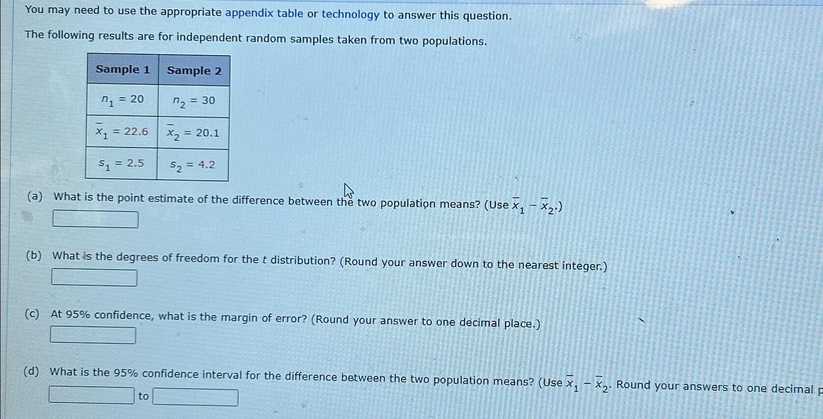 Solved You may need to use the appropriate appendix table or | Chegg.com