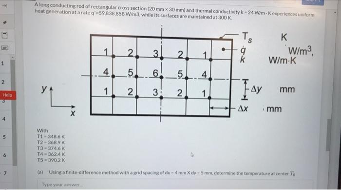 Solved A long conducting rod of rectangular cross section | Chegg.com
