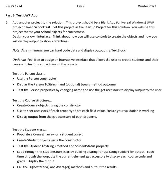 Solved I want the code for all classes and the second | Chegg.com