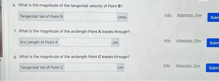 Solved Points A B And C Are Equally Spaced On The Radial 