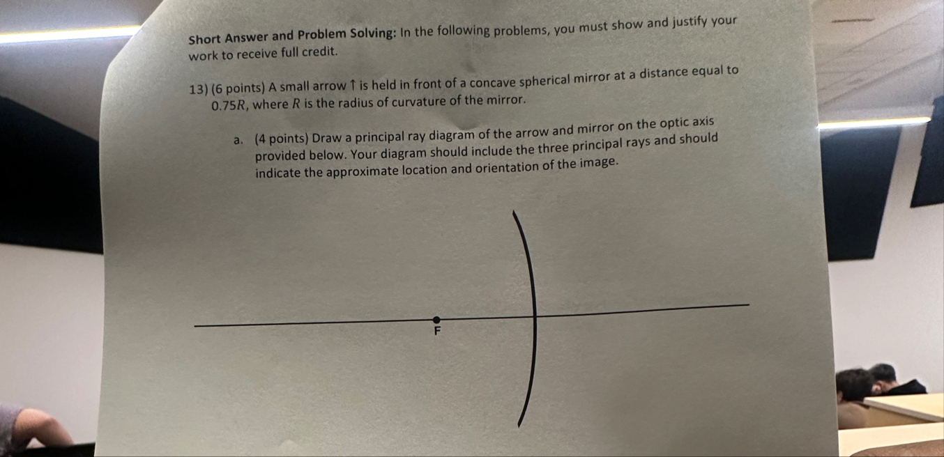 Solved Short Answer and Problem Solving: In the following | Chegg.com