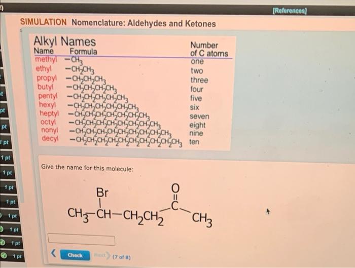 Solved SIMULATION Nomenclature: Aldehydes and Ketones Give | Chegg.com