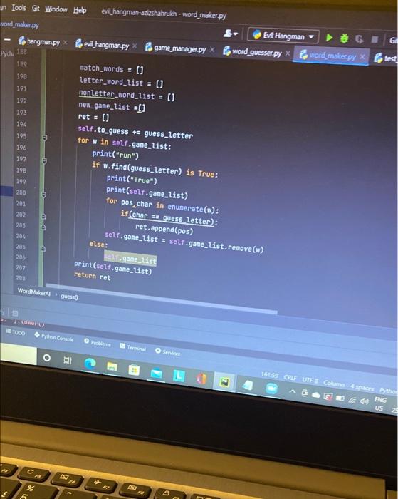 Solved i am unsure if this function is right it is for evil | Chegg.com