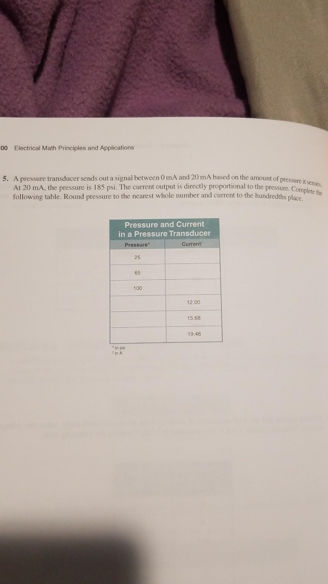 Solved Electrical Math Principles and Applications 5. A | Chegg.com
