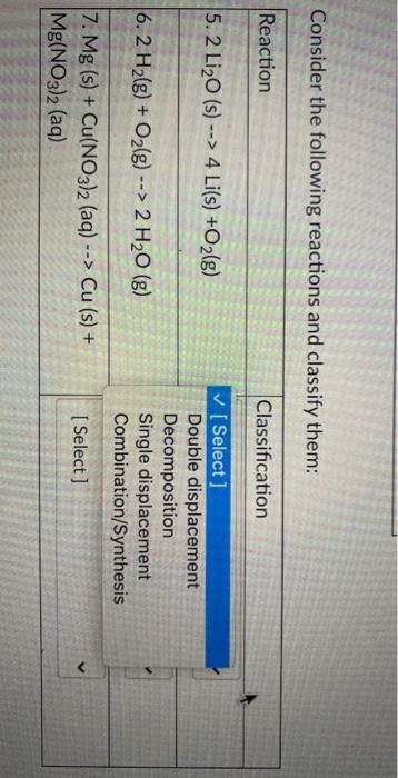Solved Consider the reaction that will occur between the | Chegg.com